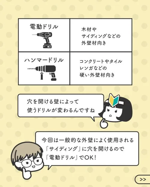 壁に穴あけNG行動！表札取付けのためのドリルレッスン | 表札 AKIグラスショップ【公式サイト】表札ワールド